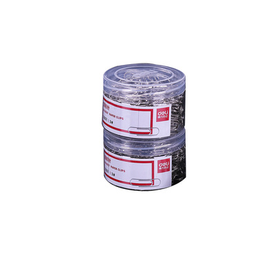 得力办公用品彩色回形针文具