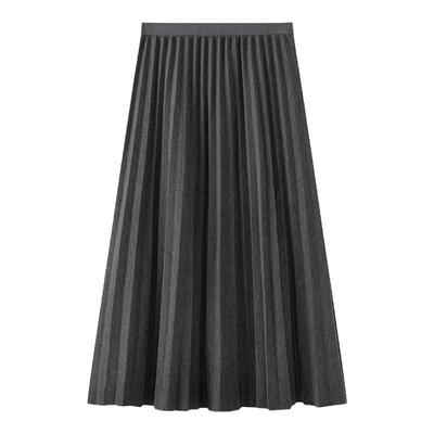 拉夏贝尔韩版百褶裙a字半身裙