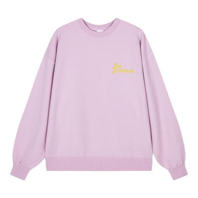 MOUSSY 冬季新品复古印花圆领宽松套头中性卫衣028HAA90-2921