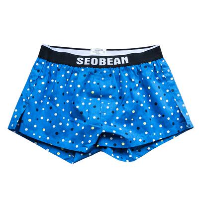 全棉无弹宽松U囊阿罗裤中腰舒适