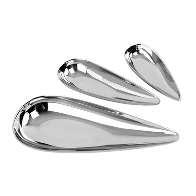 德国Philippi轻奢点心盘不锈钢零食碟子高端套装组合精致西餐欧式