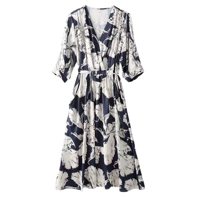 2025年真丝连衣裙桑蚕丝夏新款女