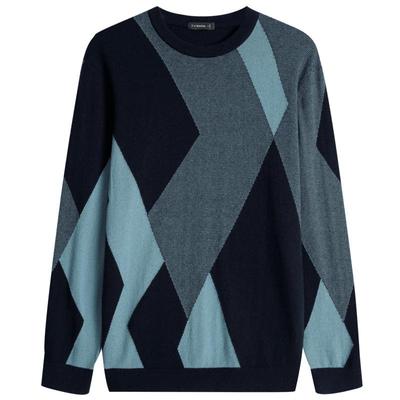 劲霸男装秋季新品时尚针织衫圆领