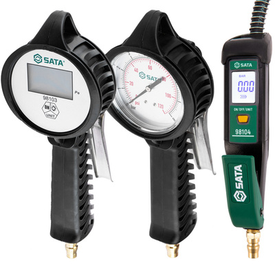 世达压表指针式数显充气枪