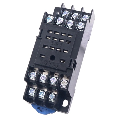 正泰中间小型继电器底座插座CZY14A脚JZX-22F/4Z时间24v座子14p座