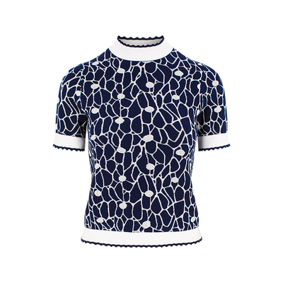 MARYLING撞色针织套头衫