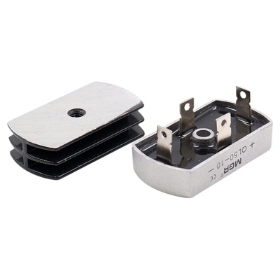 美格尔单相整流桥堆四脚QL-50桥式交流变直流器50A安1000V模块