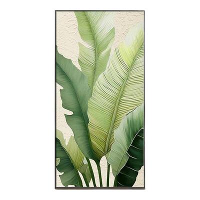 家大业大高级感入户玄关装饰画油画现代简约客厅走廊过道绿植挂画