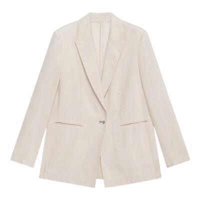 BLUE ERDOS 春季气质简约通勤一粒扣薄款西装外套B255J1008