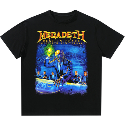 乐队oversize高街休闲短袖T恤