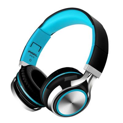 天蓝色可折叠魔音手机耳机