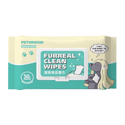加厚加大宠物湿巾免洗抑菌可舔