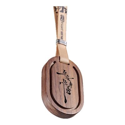 平安顺遂胡桃木车载香薰挂件