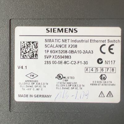 询价-SCALANCE X208工业以太网交换机 6GK52