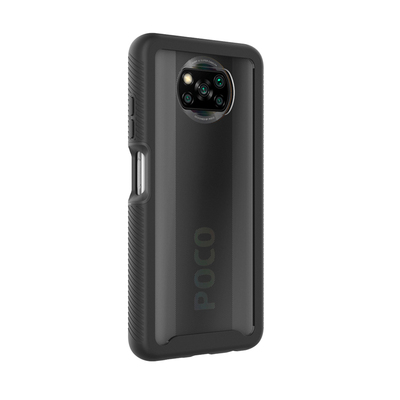 适用于小米pocoX3pro手机壳X3NFC防摔pocoM3硬PC后盖软边红米9T壳