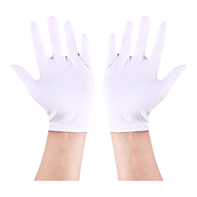 文玩手套加厚纯棉白手套