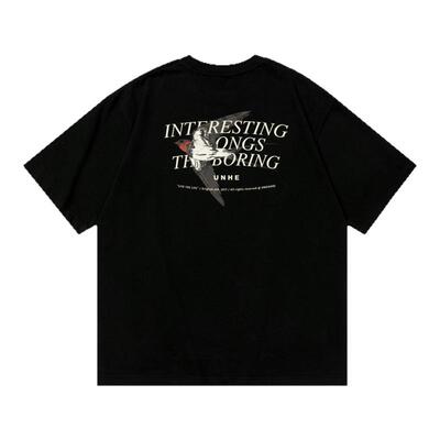 圆领日系重磅短袖t恤UNHE日系