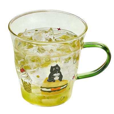 现货速发苏宁易购新款玻璃把手杯