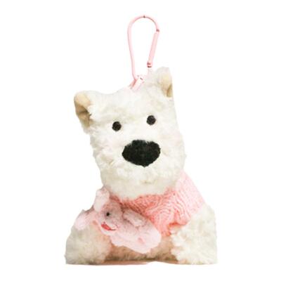 可爱西高地书包毛绒挂件