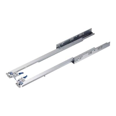 库博三节托底轨全拉出滑轨道隐藏式同步阻尼缓冲抽屉导轨反弹静音