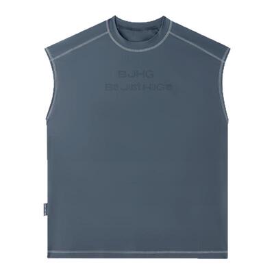 BJHG夏季宽松跑步健身无袖背心