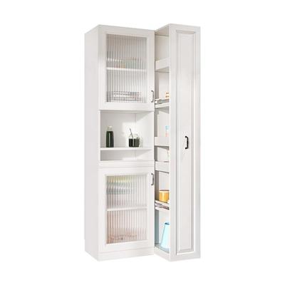 隐形抽拉餐边柜一体大容量置物架