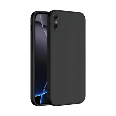 皑晨适用于iphonex手机壳ix新款iPhinex软胶A1865简约叉s商务5.8寸保护套A1902纯色萍果Xs纯黑A1901全包a1865