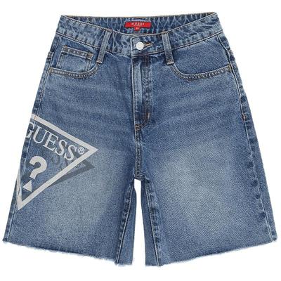 GUESS新款女士时尚潮流印花短裤