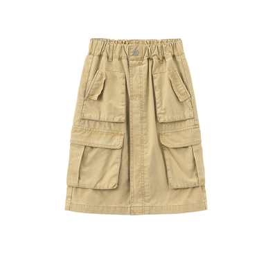 OLAMIMI儿童工装多口袋A字裙