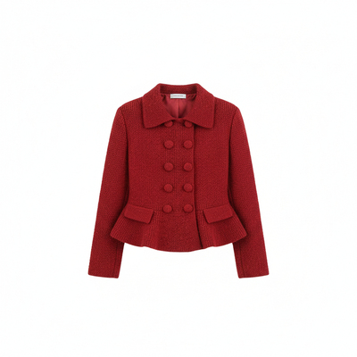 圆领小香风收腰毛衫显瘦开衫毛衣