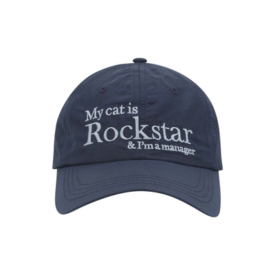 JOEGUSH Rockstar cat 尼龙帽（海军蓝） MUSINS韩国官网直邮进口