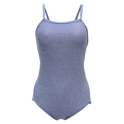 高级雾霾蓝竞速连体泳衣