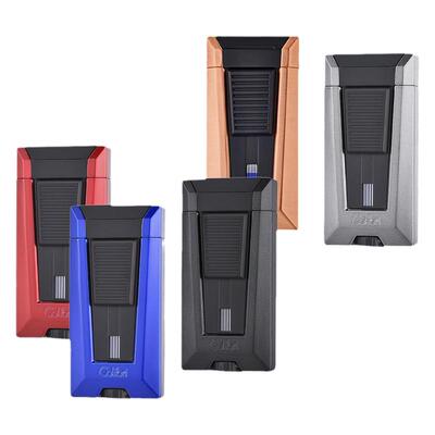 美国COLIBRI科乐比三火焰雪茄打火机防风直冲火焰金属机身可充气