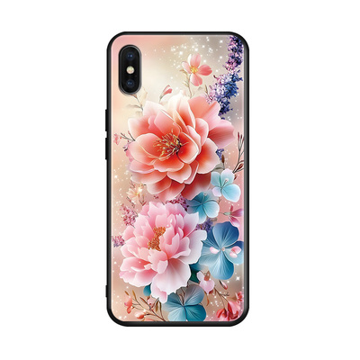 秋昊适用于苹果xsmax手机壳a2104软硅胶apple小清新iphonexsmax防摔保护套apple网红爆款pgxsmax唯美花卉新款