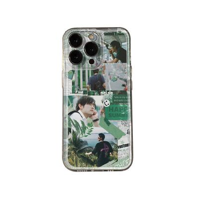 红米TURBO5笑脸周杰伦iPhone14小众OPPOFINDX9苹果17创意华为NOVA15透明13ProMax软k12适用16PLUS手机壳ins风