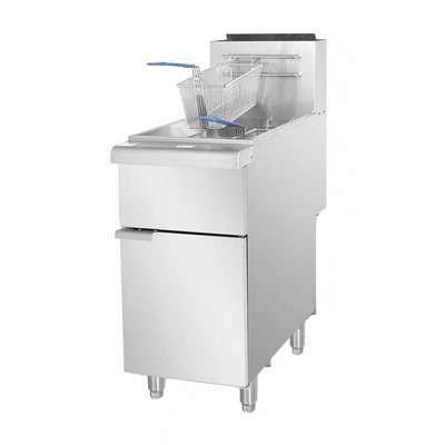 燃气炸炉立式单缸调温火管油炸机