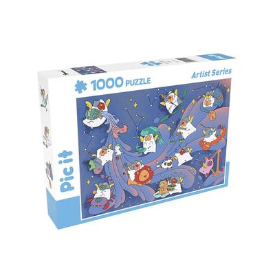 picit拼图王香蕉联名益智1000片