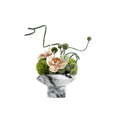 妖及现代轻奢大理石花器摆件