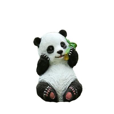 可爱熊猫摆件装饰雕塑