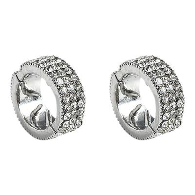 圆形金属发扣夹女前额水钻发卡