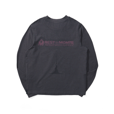 Monterest户外山脉印花长袖T恤