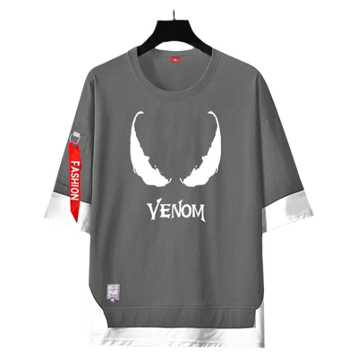 漫威联名短袖男女宽松上衣服毒液