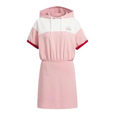 阿迪达斯连帽修身连衣裙