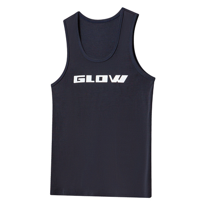 AFTERGLOW兰精莫代尔砂洗面料修身背心 男装夏季超弹螺纹标语汗衫