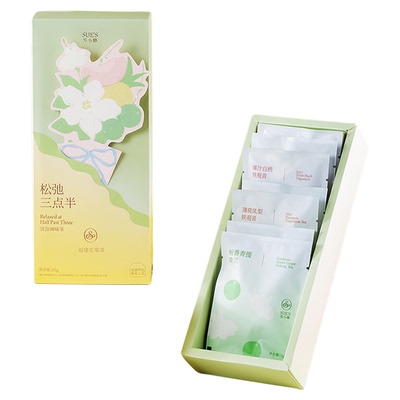 苏小糖茉莉花茶礼盒白桃青提乌龙茶薄荷夏日水果冷泡茶茶包