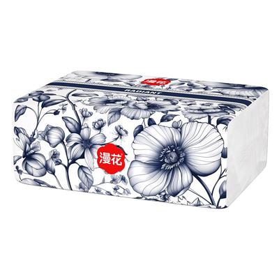 漫花优等品原生浆抽纸餐巾纸