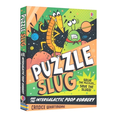【自营】Usborne Puzzle Slug And The Intergalactic Poop Robbery 谜题蛞蝓1 星球大冒险 益智活动 儿童漫画桥梁书 英文原版进口