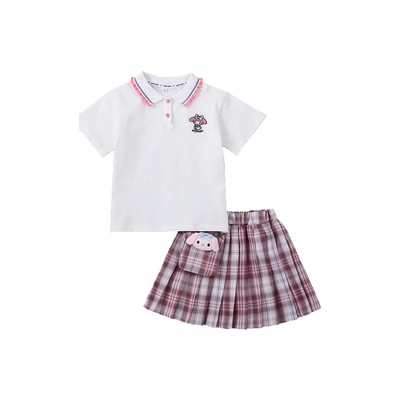 DSCG女童夏装套装学院风两件套裙