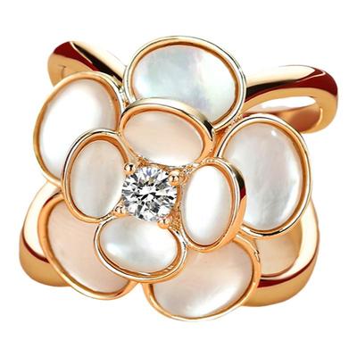 山茶花多功能丝巾扣环丝巾扣