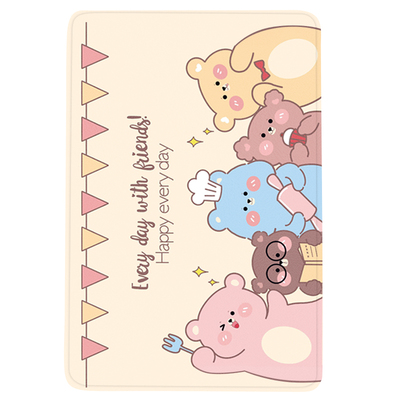 华为可爱卡通四角防摔硅胶保护套